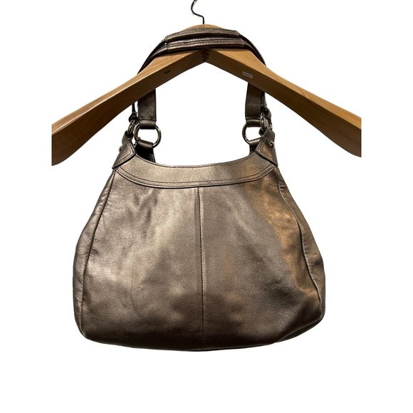 Coach | Bags | Coach Soho Leather Hobo Bag Metallic Bronze Handbag ...